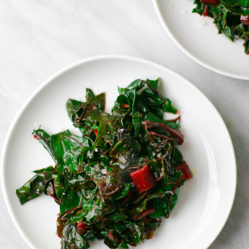 Sautéed Swiss Chard with Garlic and Lemon - Happily From Scratch